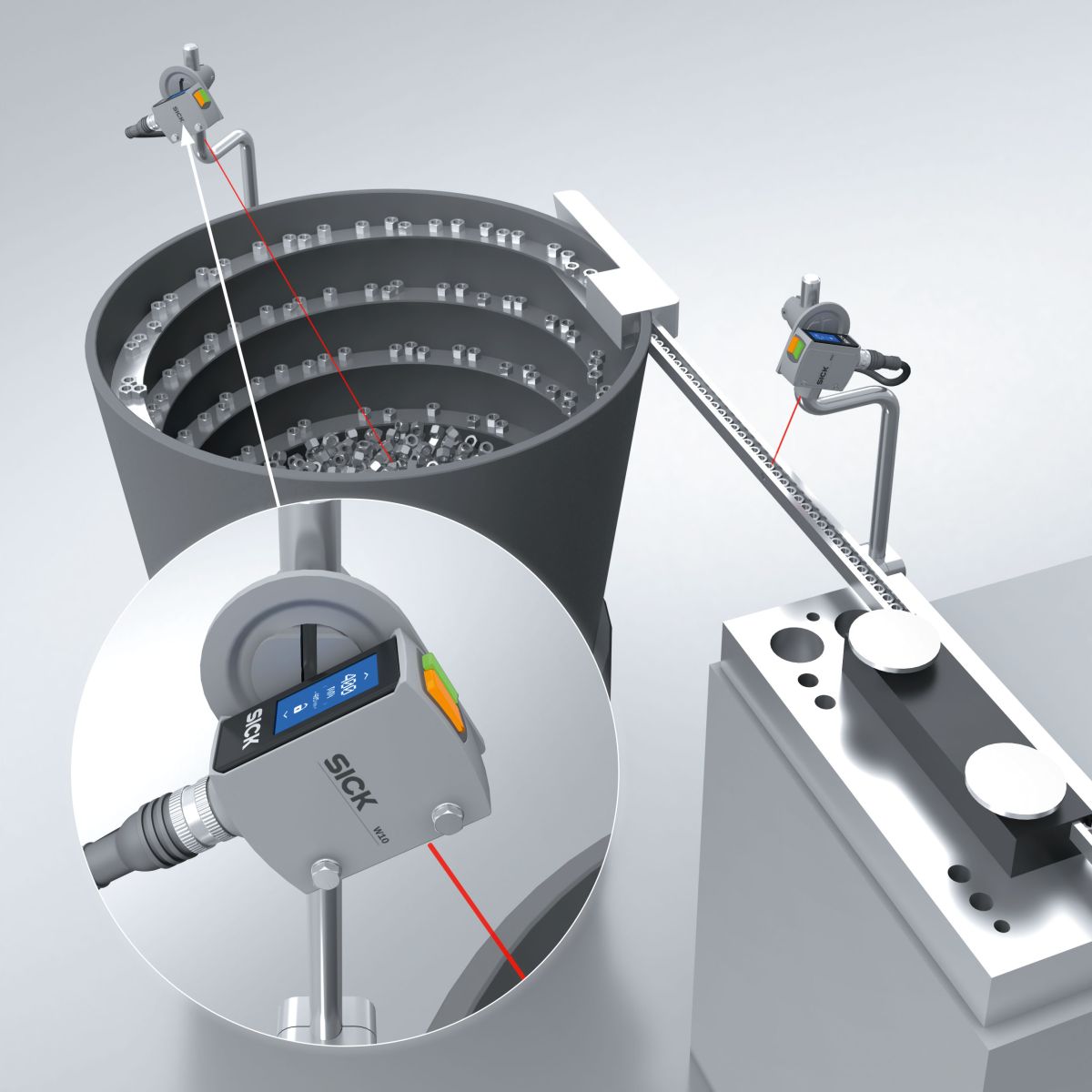 The SICK W10 swipe-and-set-up touchscreen sensor is a world first ...