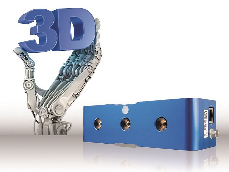New GigE 3D stereo camera for 3D vision and robot vision applications ...