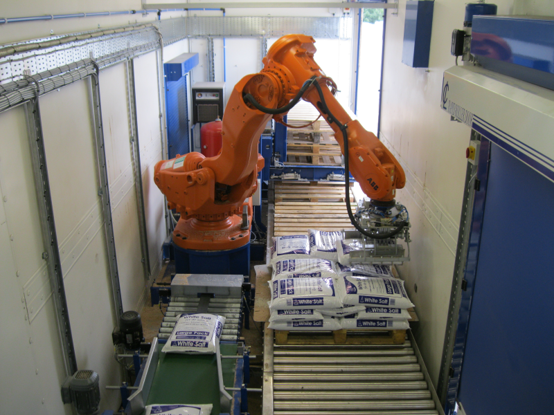 Abb Robot Palletising System Features In World S First Mobile Packaging