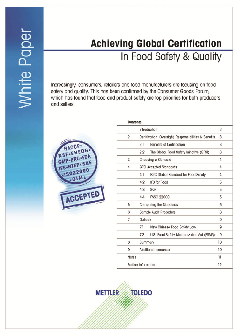 Achieving Global Certification In Food Safety and Quality - Automation ...