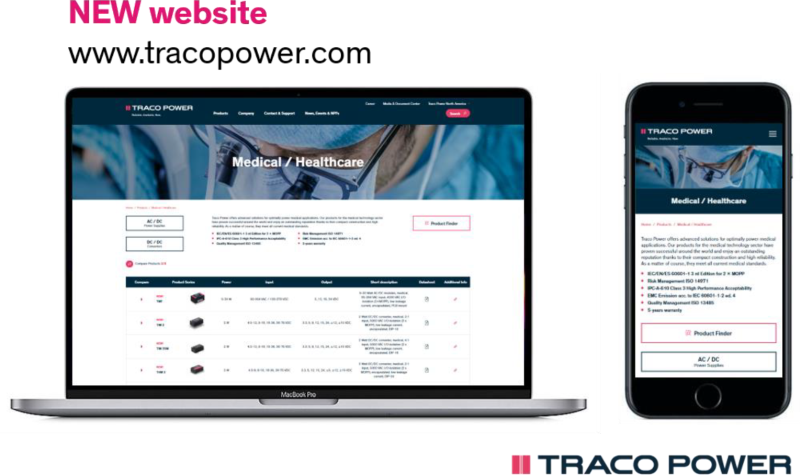 Traco Power launches new website www.tracopower.com - Automation Magazine